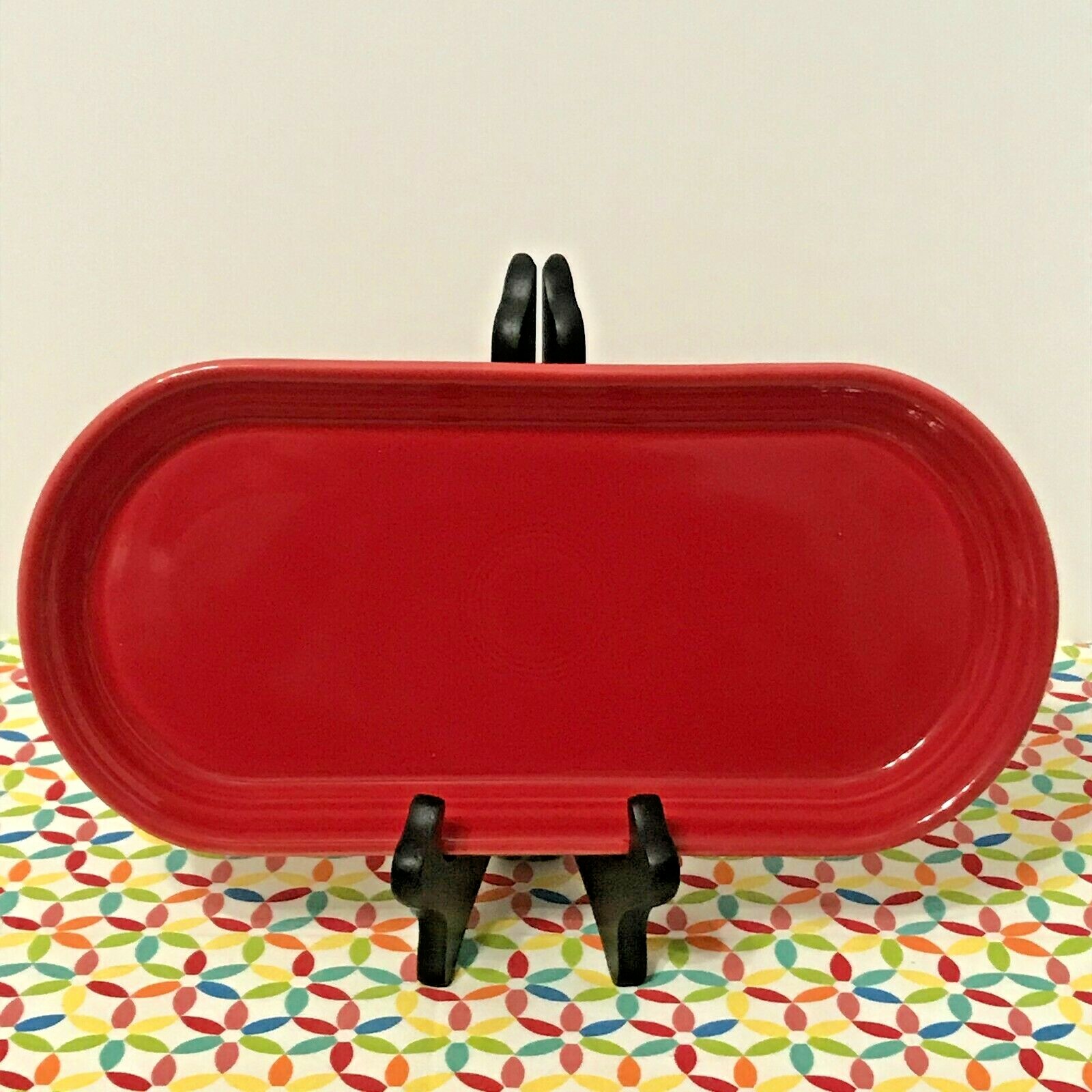 Fiestaware Scarlet Bread Tray Fiesta Red Bread Plate Serving Tray | eBay