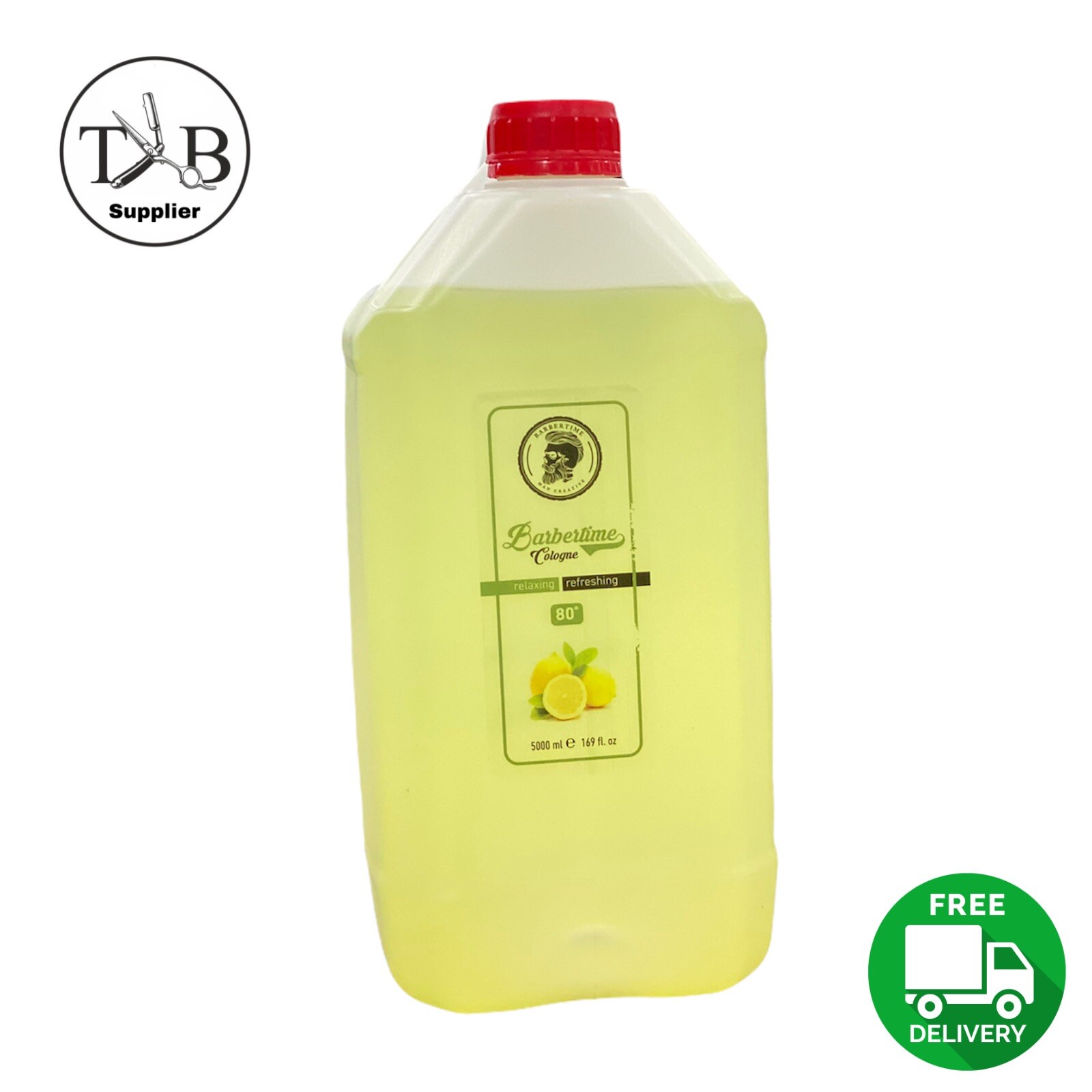 Totex Turkish Traditional Lemon Cologne Kolonya 5l Litre for Barbers ...