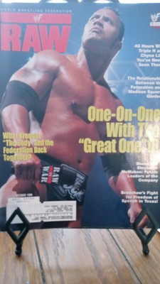 WWF Raw Magazine October 1999 The Rock *HAS POSTER* B | eBay