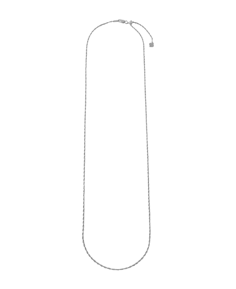 .925 Sterling Silver Adjustable Rope Chain 1.4mm wide Adjusts Up to 24 ...