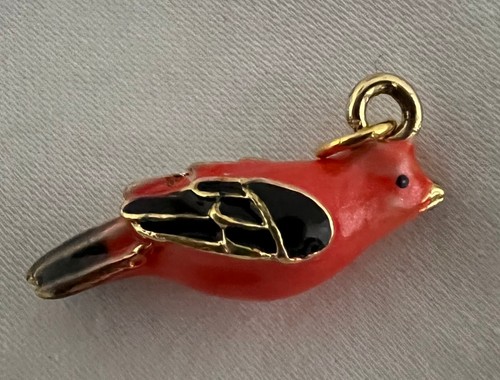 The Danbury Mint Vintage Songbird Charm Gold Plated Enamel | eBay