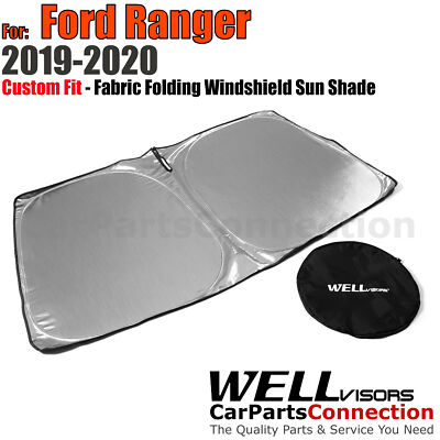 WellVisors Custom Fit Fabric Folding Windshield Sun Shade For Ford ...