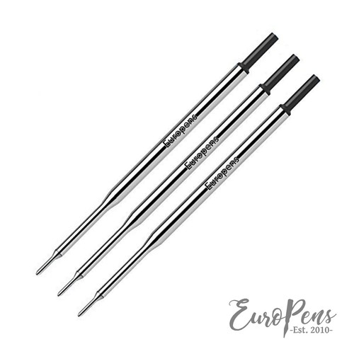 Paper Mate Compatible Ballpoint Pen Refill x3 Medium - Black - TRIPLE ...