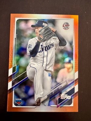 2021 Topps Chrome NPB #42 Takeru Sasaki Orange REFRACTOR SSP #/25 RC ...