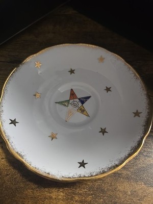 Royal Stafford tea cup and saucer order of the eastern star teacup OES ...