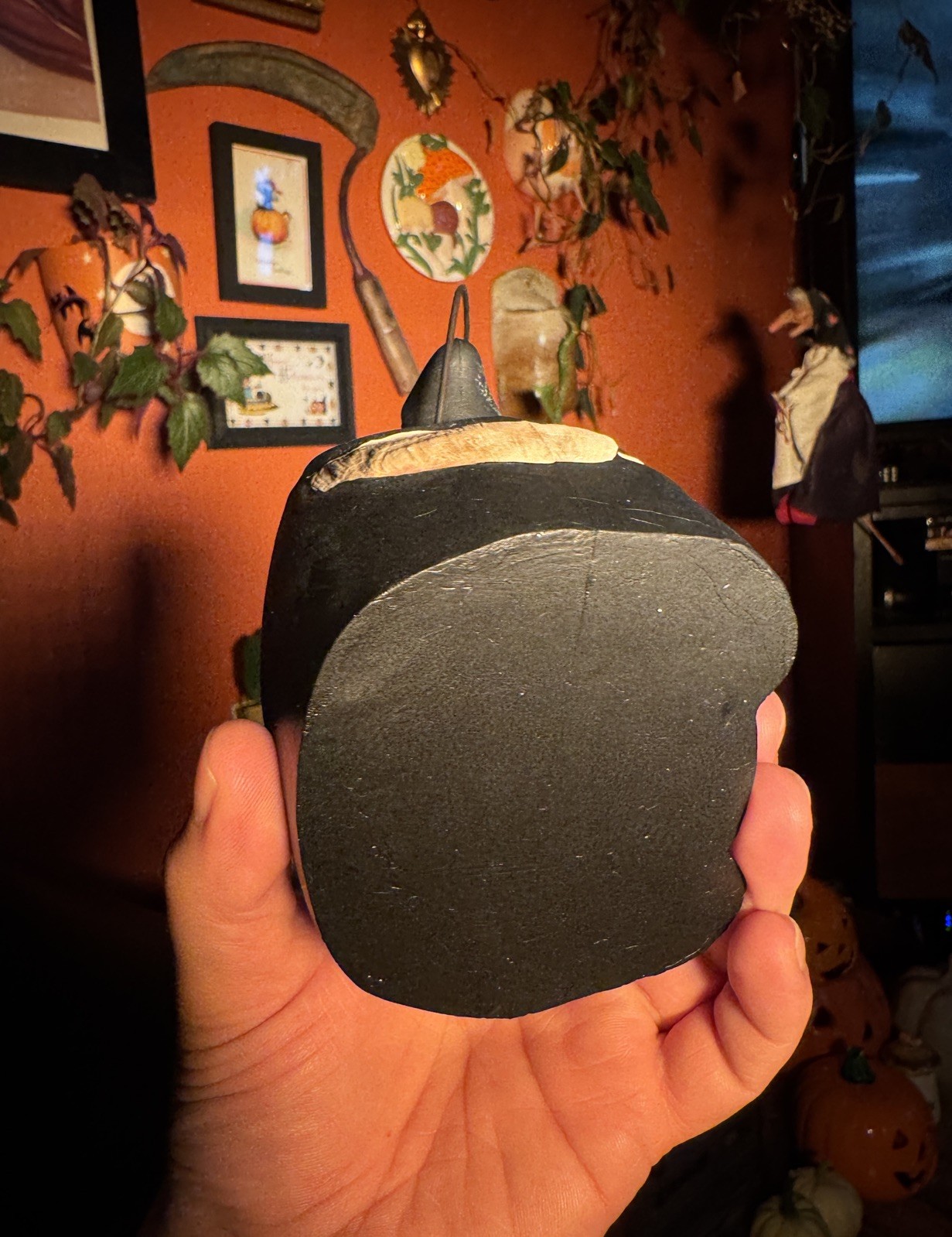 Halloween Fall Paper Mache witch Pail Bucket Lantern hag Composite ...