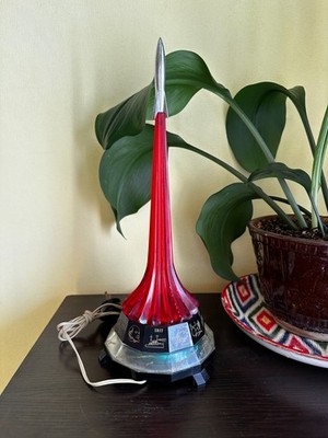 Vintage USSR Rocket Lamp Soviet Space Gagarin Propaganda Night Table ...
