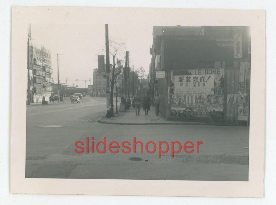 ORIG Photo 1950 Shops People Signage Signs Tokyo Occupied Japan Street ...