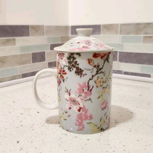 World Market Porcelain Tea Mug w/Lid | eBay