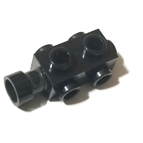 LEGO Brick Modified 1x2x2/3 with Studs on Sides Black Part 4595 LOT OF ...