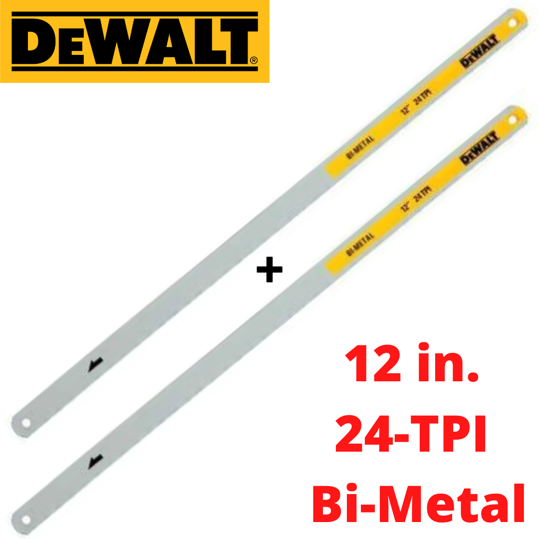 (2-Pk) Dewalt 24 TPI Hacksaw Blade DWHT20552 for sale online | eBay