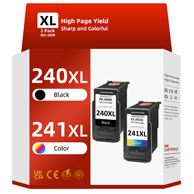 PG-240XL CL-241XL Black Tri-Color Ink Cartridges for Canon PIXMA MG3620 ...