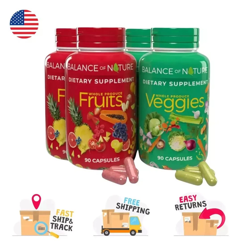 2 Pack, 180 Fruits and 180 Veggies Whole Food Supplement with Superfood | | eBay