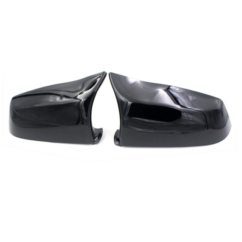 Glossy Black Side Mirror Cover Replace for BMW 5 6 7 Series E60 E63 LCI ...