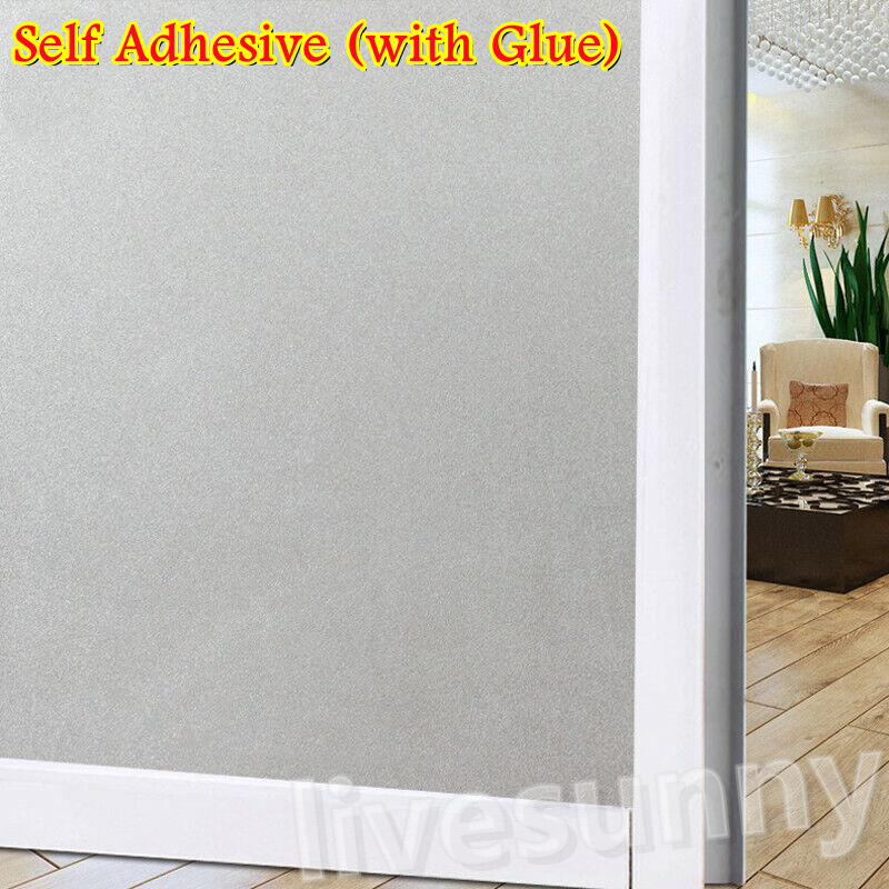 5M Frosted Window Film Privacy Glass Etched Vinyl Bubble Free Static ...