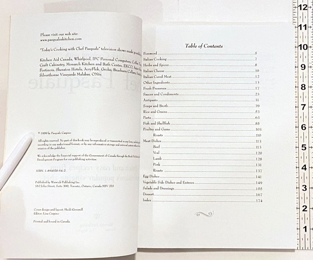 Today's Cooking with Chef Pasquale by Pasquale Carpino (2004, Trade ...