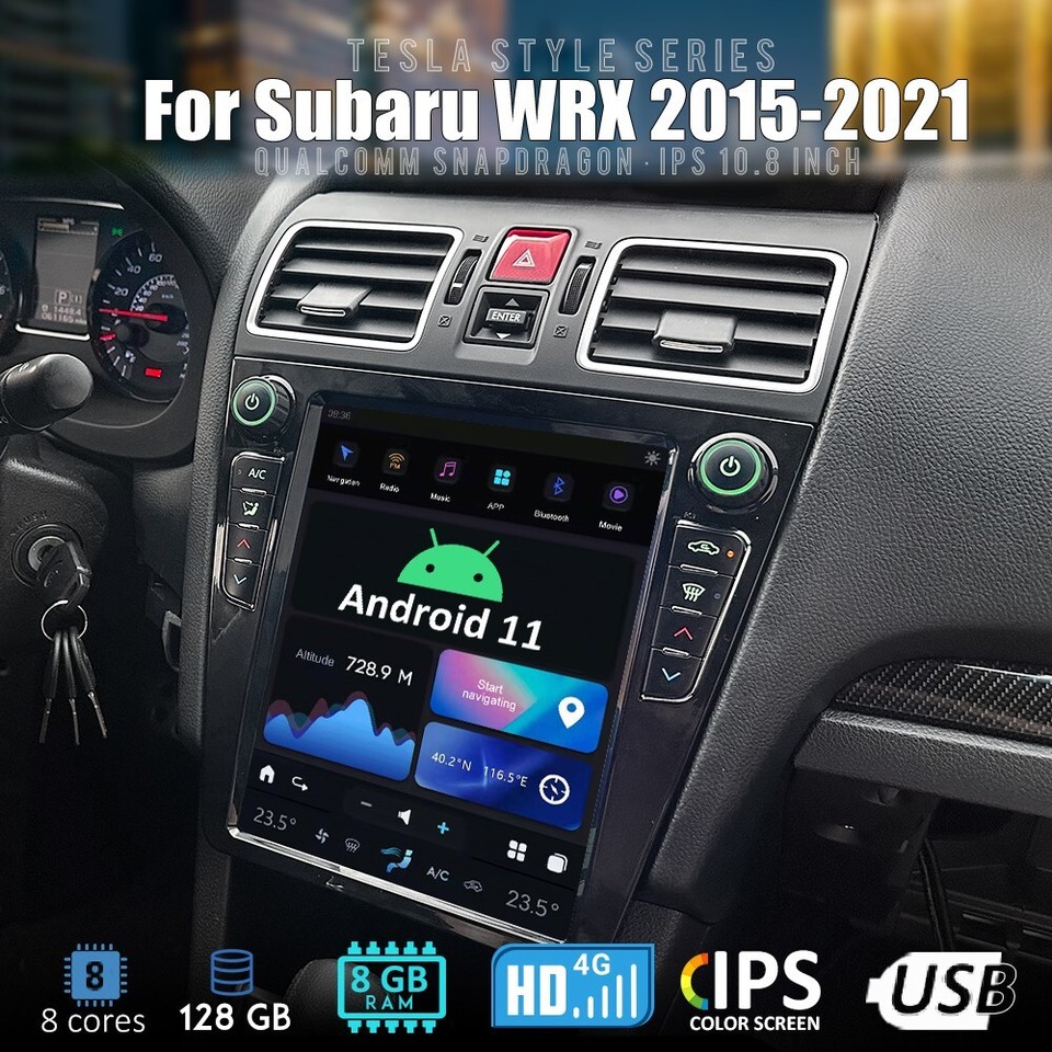 2015-2021 Subaru WRX 10.5" Tesla Screen For Subaru WRX Android 11 Car ...
