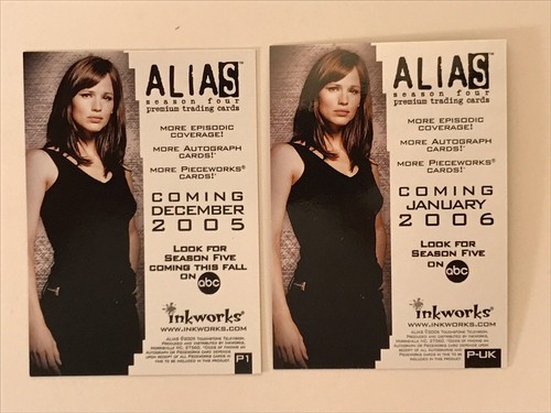 ALIAS SEASON 4 Complete FOIL Trading Card Set JENNIFER GARNER 2005 w/ 2 ...