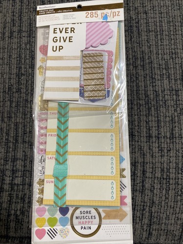 Recollections Creative Year fitness Planner Accessory Kit NEW! 285 pcs ...