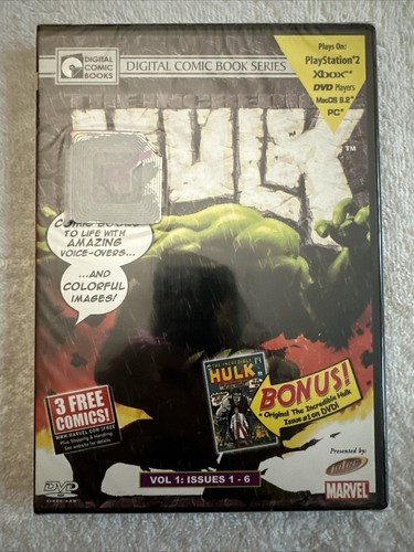 Hulk Digital Comic Books DVD Volume 1 Marvel Comics Bonus Features | eBay