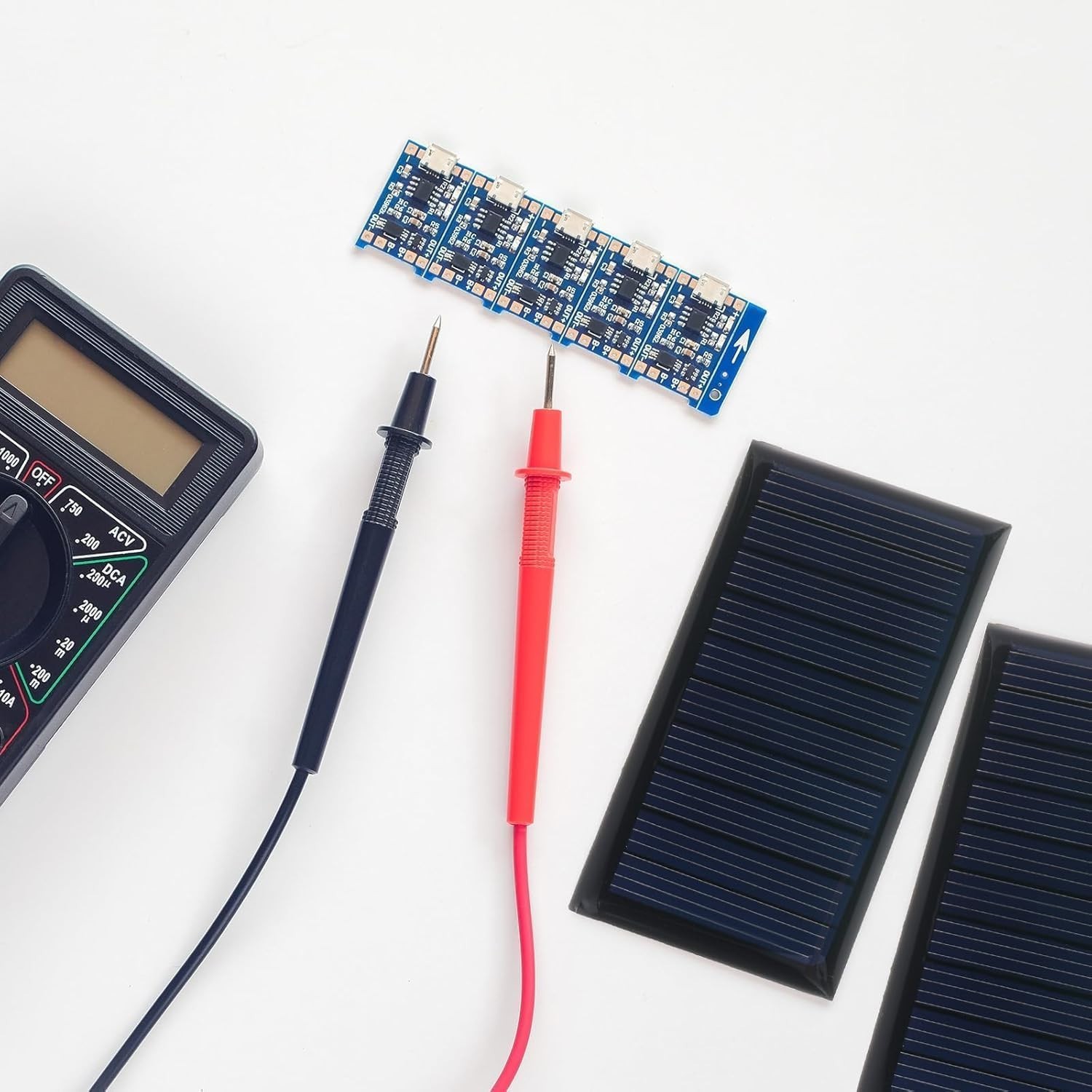 Environmental Friendly Mini Solar Panel Set of 4 (5V 30mA) for Science ...