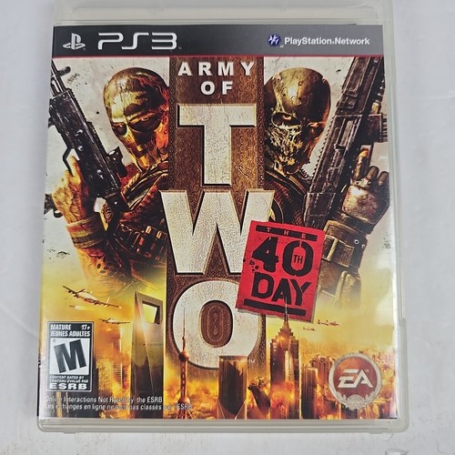Army of Two: The 40th Day (Sony PlayStation 3, 2010) CIB Clean Disc ...