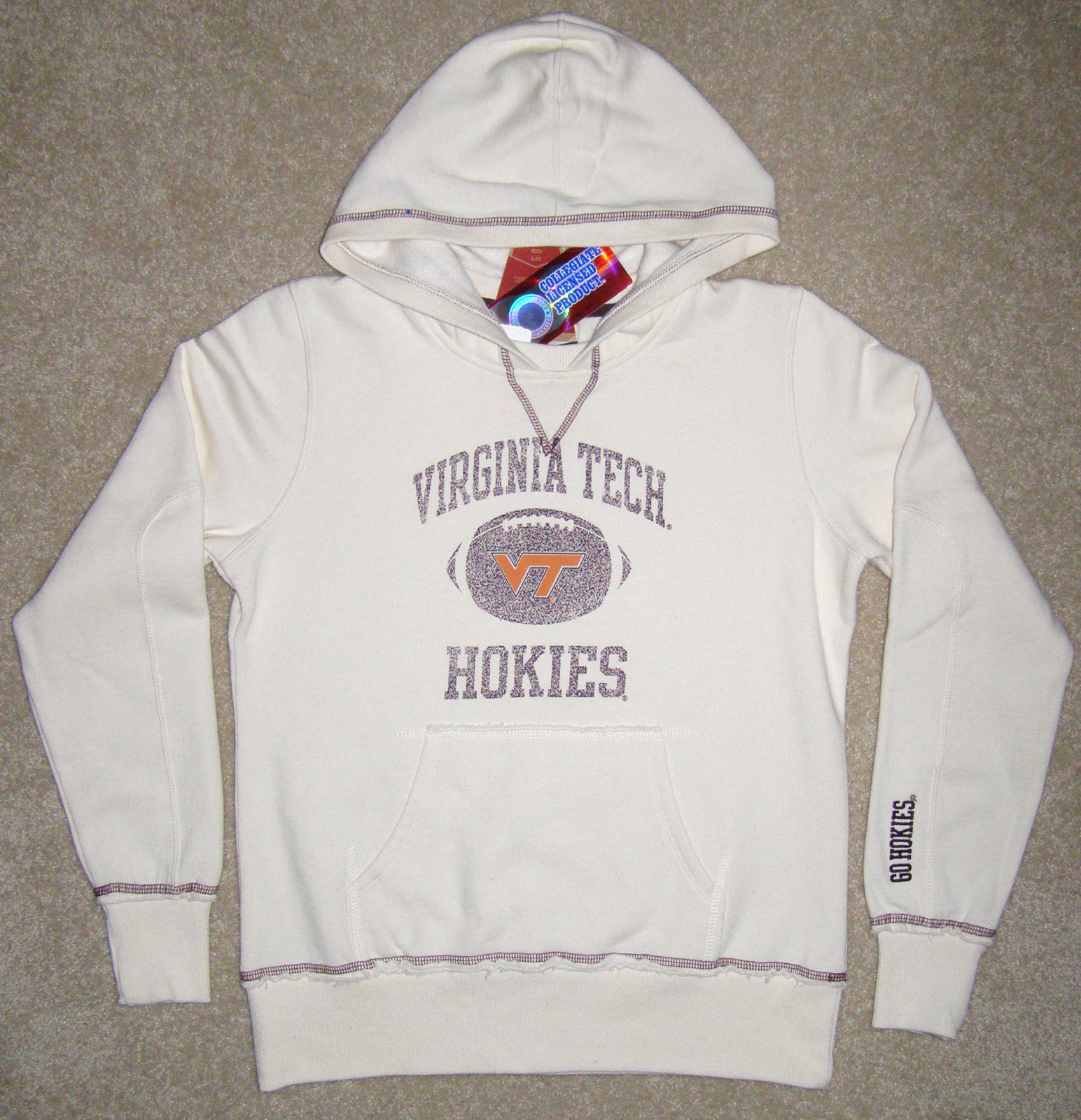 NCAA ESPN U Virginia Tech Hokies Women's Touch Distressed Football ...