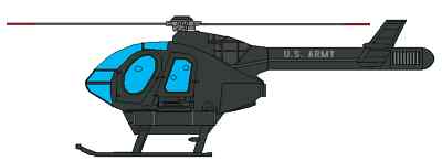 AH-6 Gun Ship Notar Boeing AH6 Helicopter Desktop Kiln Dried Wood Model ...