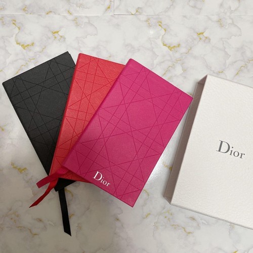 Christian Dior note notebook Magenta Black Red Set of 3 JAPAN Authentic ...