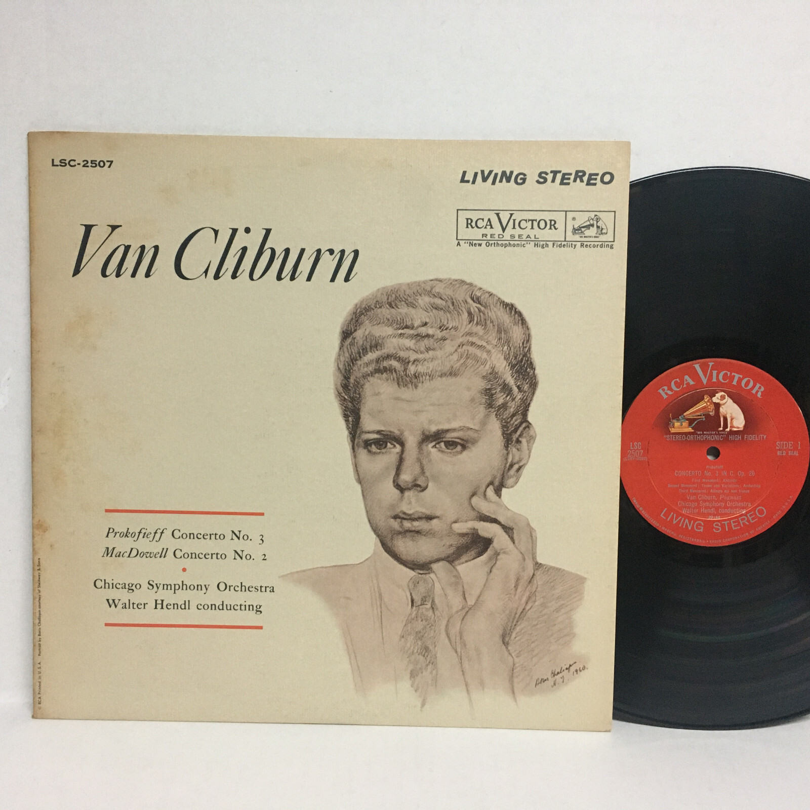 VAN CLIBURN SELF TITLED 33 RPM LP 1961 RCA RED SEAL RECORD LIVING ...