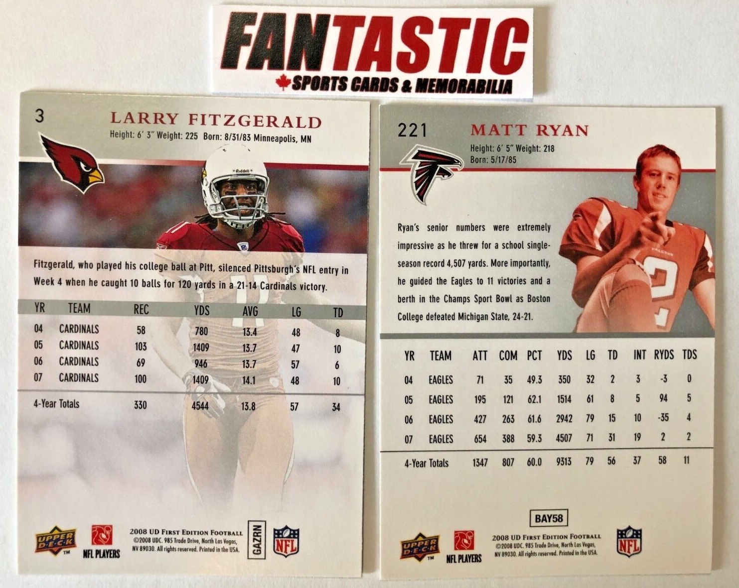 2008 UD First Edition NFL Football Card YOU PICK | eBay