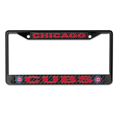 Chicago Cubs Black Carbon Fiber License Plate Frame | eBay