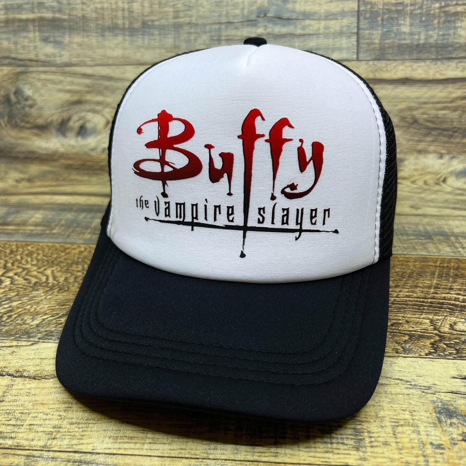 Buffy The Vampire Slayer Unisex Trucker Hat Black Snapback 90s Retro TV ...