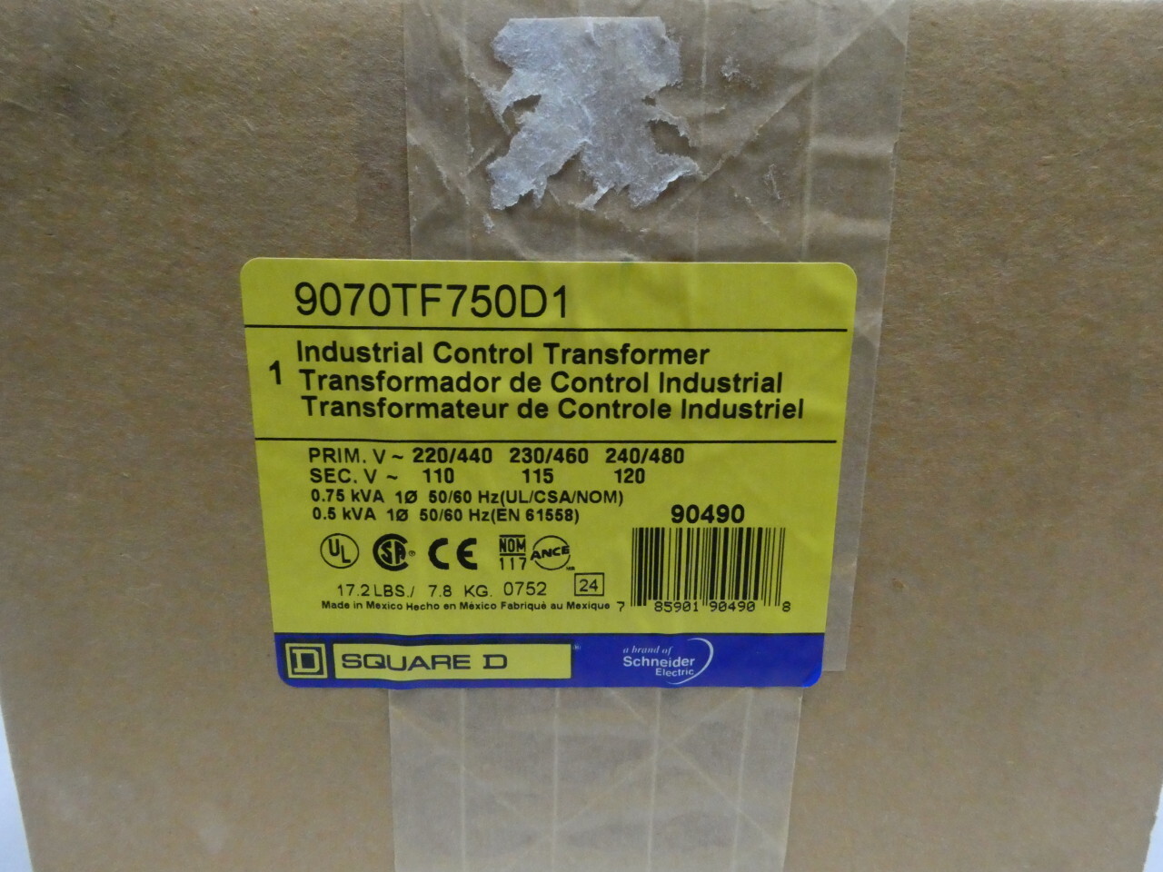 Square D 9070TF750D1 Industrial Control System for sale online | eBay