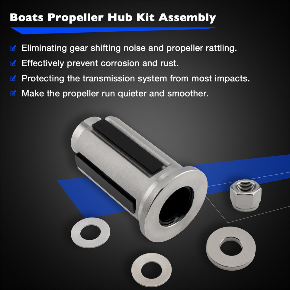 Heavy Duty 1.25 Prop Shaft Hub Kit For Mercury Marine Racing 8M0183487 ...