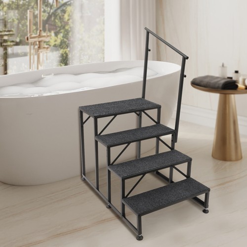 Steel Step-4 Heavy-Duty Pool Steps 450lbs Load For Above Ground ...