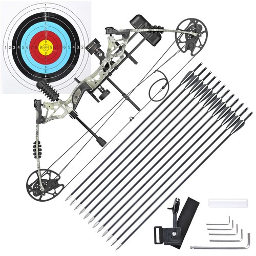 Xcceries Pro Compound Bow Kit 70 Lbs For Adult Hunting Target Practice ...