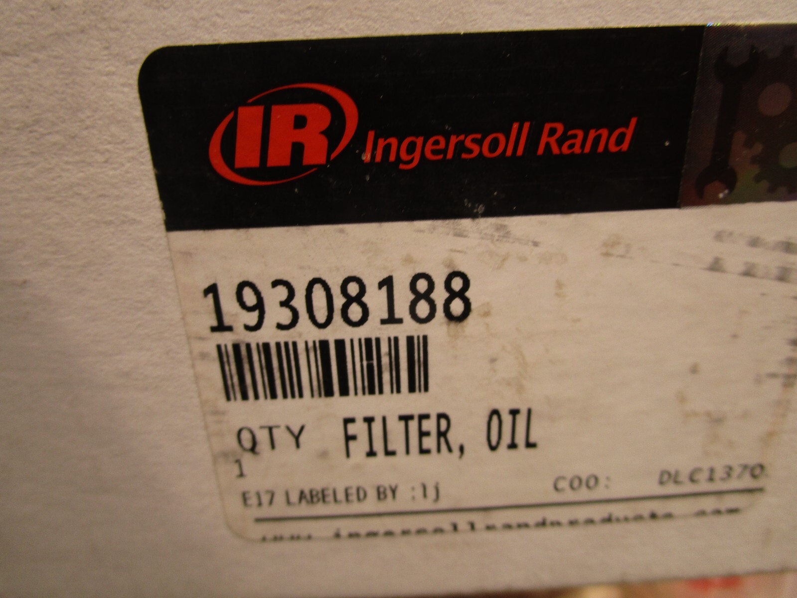INGERSOLL RAND 19308188 OIL FILTER, Q0130 | eBay