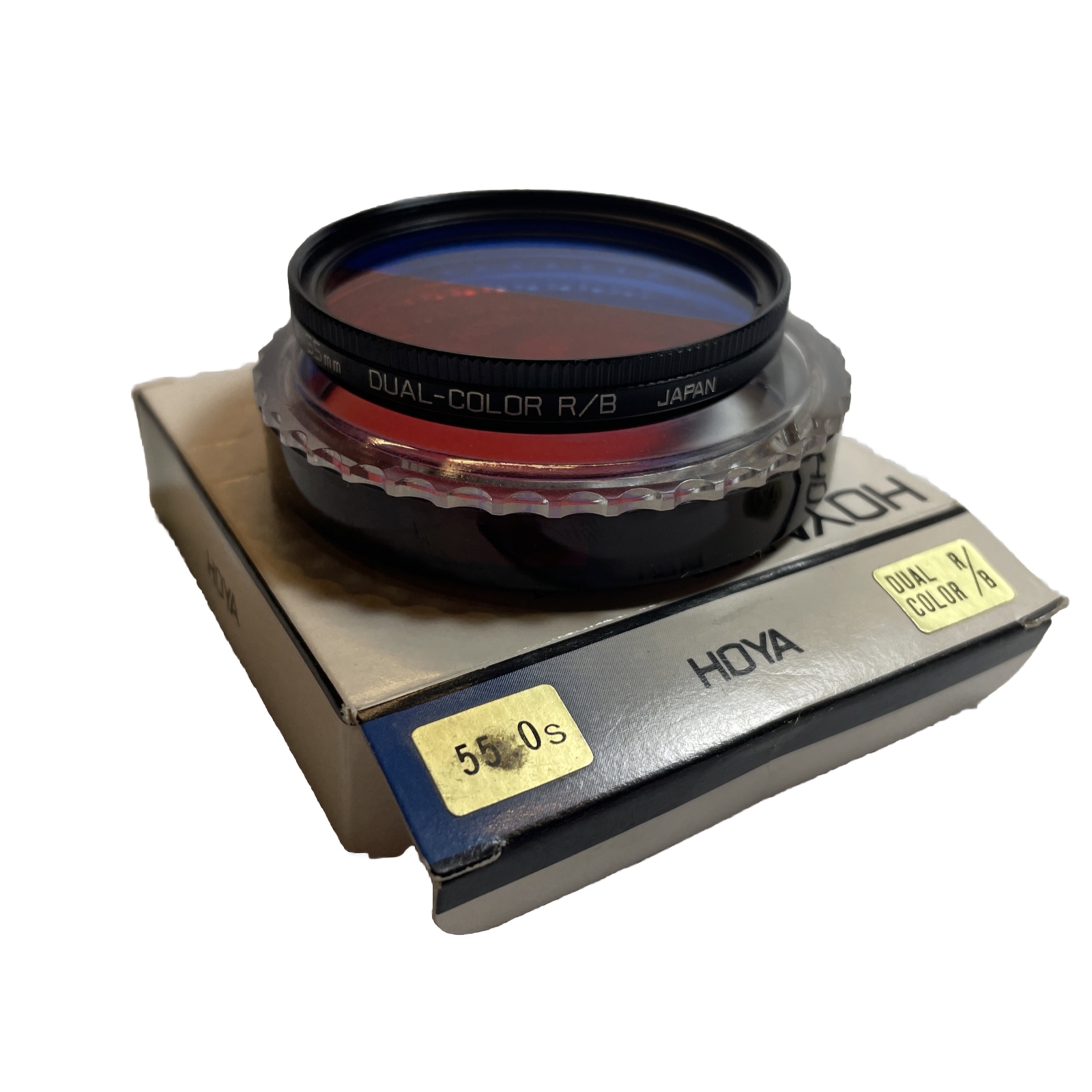 HOYA 55mm DUAL-COLOR lens filter R/B Red Blue | eBay