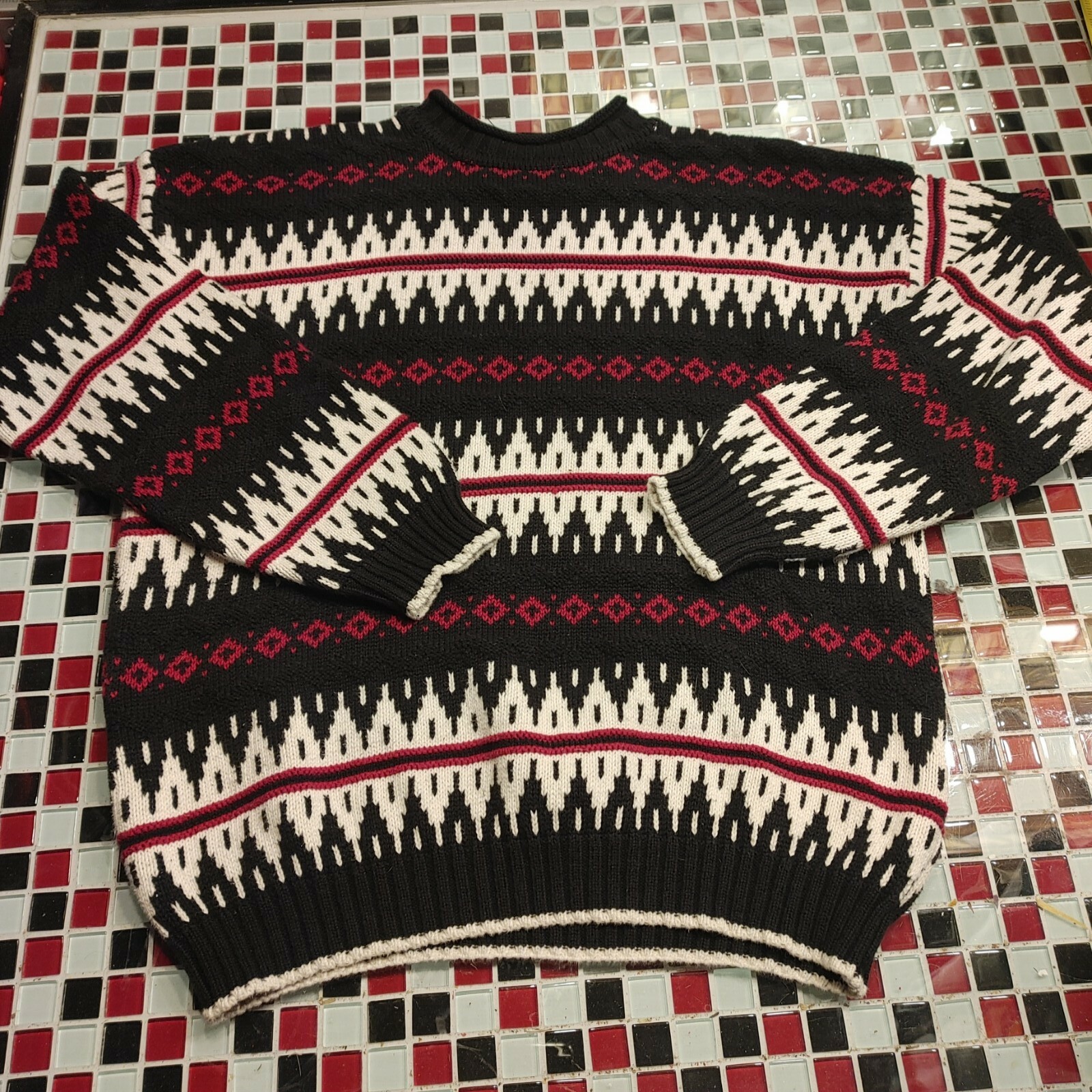 Vintage 70's 80's Jantzen Sport Collection Red Black … - Gem