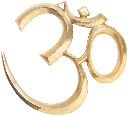Brass OM Wall Hanging Sculpture Vastu Pooja Figurine Statue | eBay