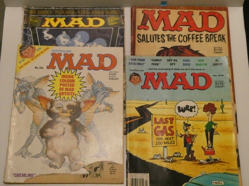 Lot of 4 Australian MAD Magazines - 222, 229, 244, 251 | eBay Australia