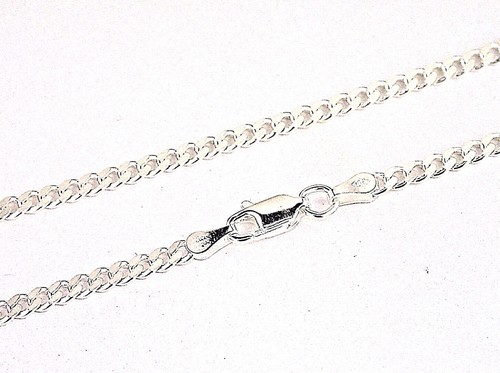 16" - 24" Italian Curb Chain Sterling Silver | eBay