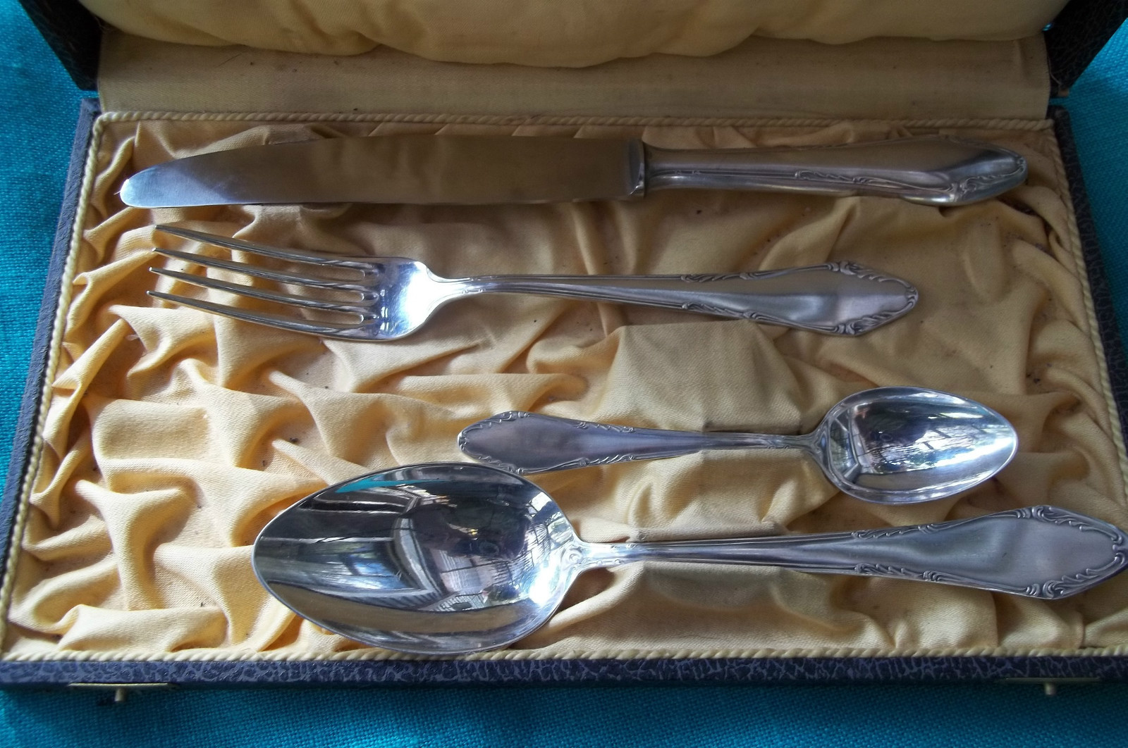 HMZ Feinstahl Rostfrei Place Setting Solingen Silver Plate Germany ...