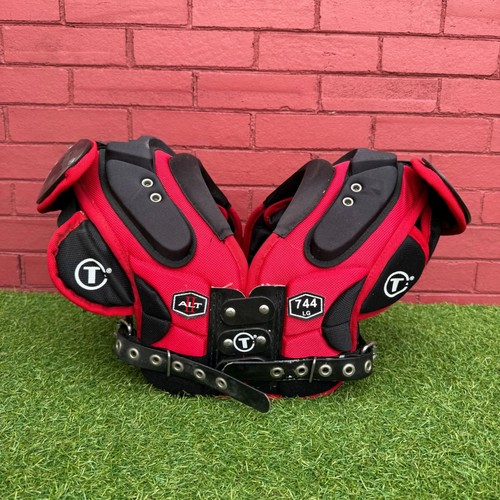 TAG 744 LG Football Shoulder Pads Youth Large Red Black ALT Protective ...