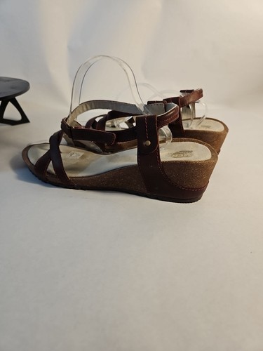 Merrell Womens Revalli Aura Strappy Leather Wedge Sandals Sz 11/Deep ...