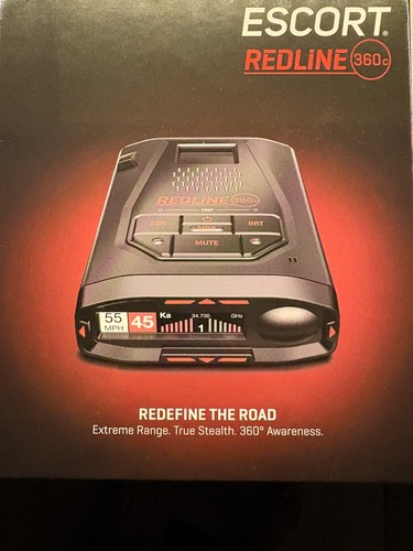 Escort Redline 360c Radar Speed Detector System GPS Laser Extreme Range ...