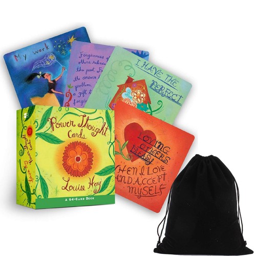 POWER THOUGHT AFFIRMATIONS CARDS DECK LOUISE HAY ORACLE HAY HOUSE WITH ...