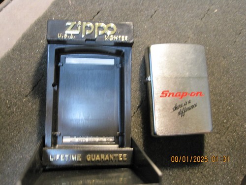 Vintage Zippo Snap-On Tools There is a Difference Advertising Lighter ...