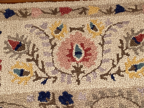 WOOL RUG HANI FLORAL MULTICOLOURED DUNELM, 5FT X 7.5FT, 160 x 23CM EX ...